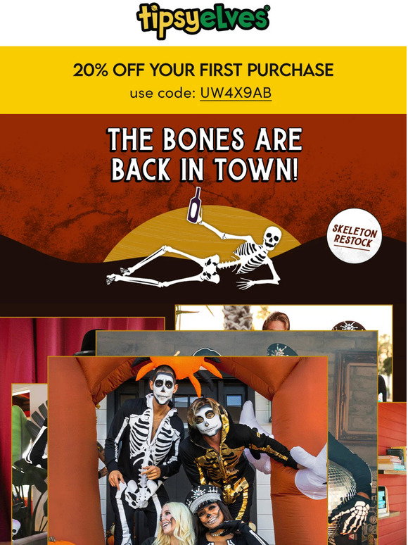 Tipsy Elves: the skeleton collection is back from the dead 💀 | Milled