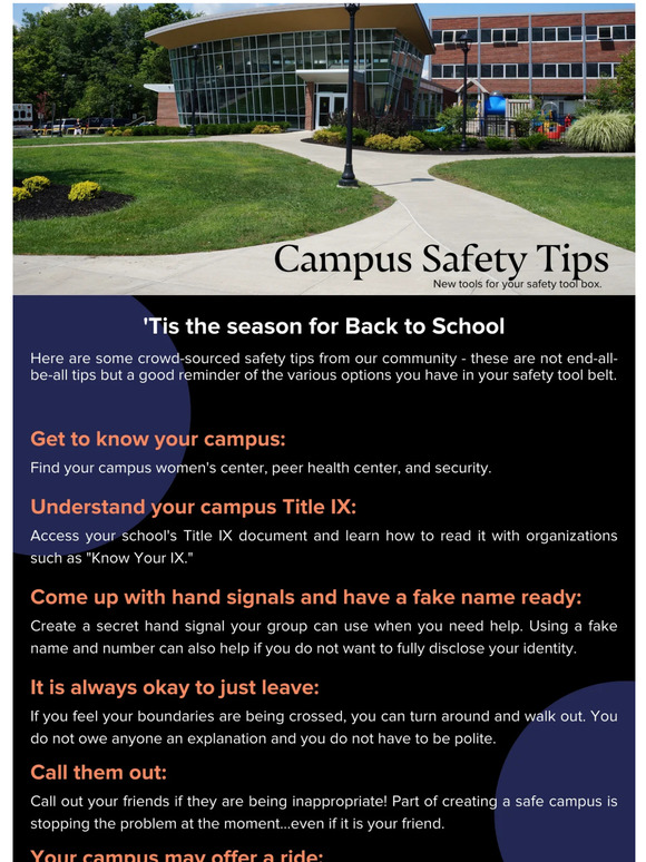 Flare: Flare Campus Safety Tips📚 | Milled