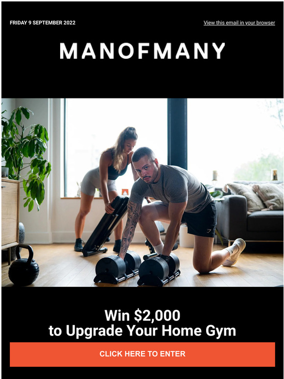 Man of Many: WIN $2,000 in Cash Towards Your Home Gym! 🏋️‍♂️ | Milled
