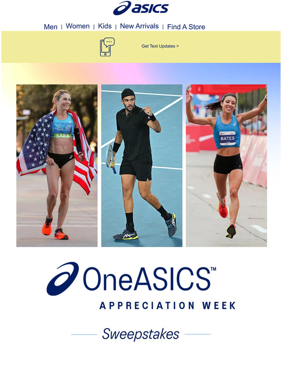 ASICS: Sign up and don’t miss the chance to win signed swag from an ...