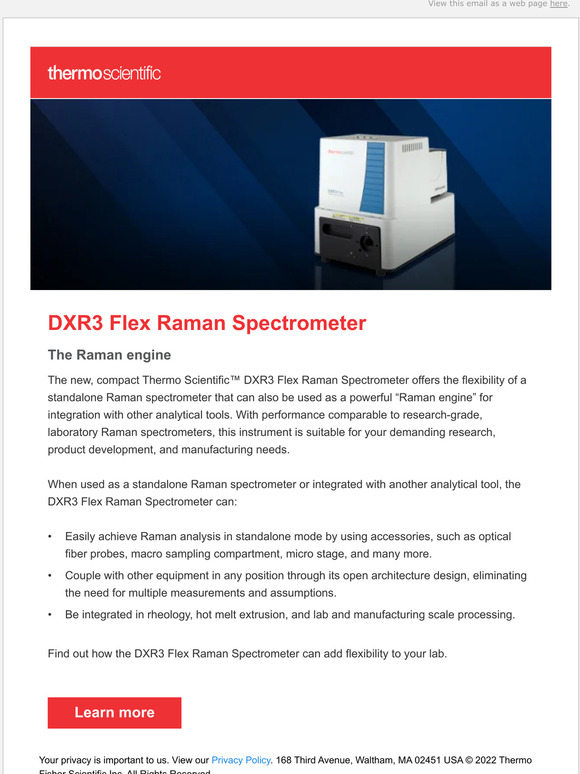LabX: Introducing the DXR3 Flex Raman Spectrometer | Milled
