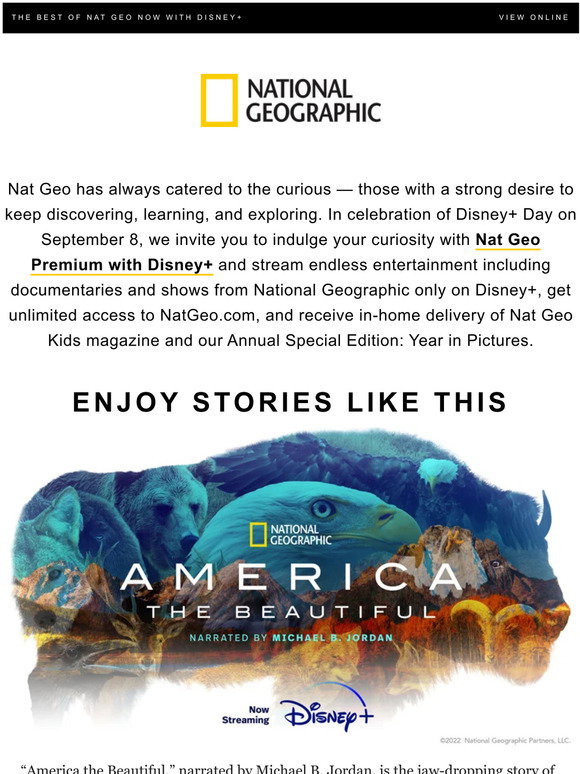 National Geographic: Celebrate Disney+ Day with Nat Geo Premium with ...