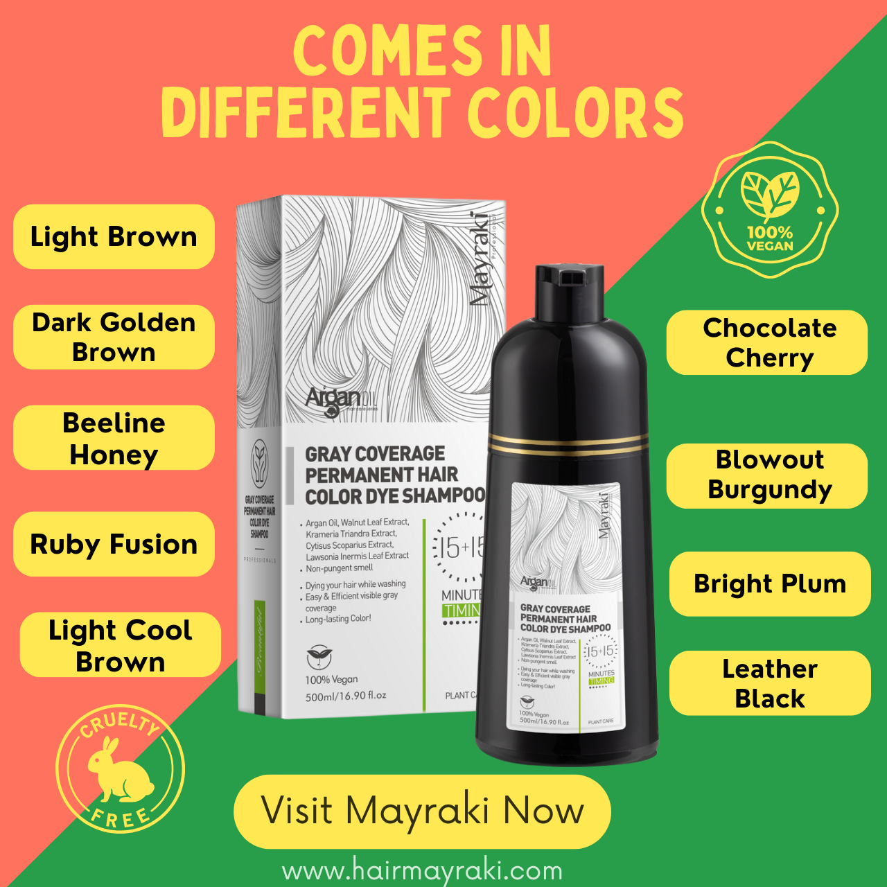 hair mayraki: 💚Shampoo + Permanent Hair Color in Just 40 Minutes! 💚 ...