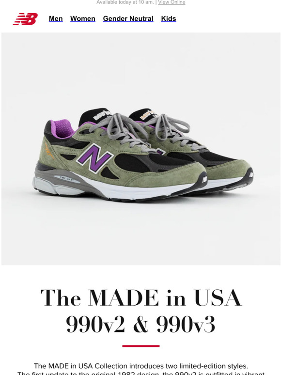 New Balance NZ: The MADE 990v2 and 990v3 in new colours | Milled