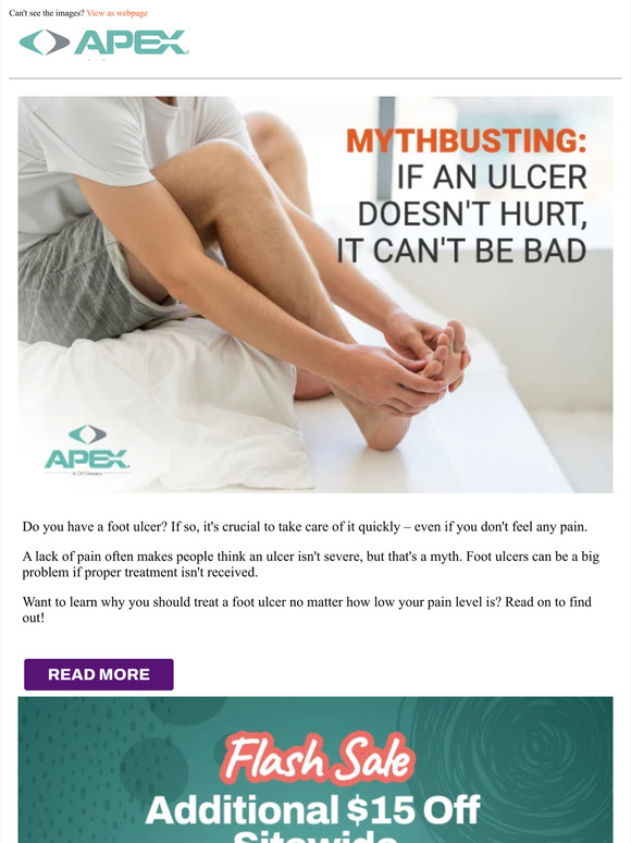 Apex Foot: Mythbusting: If An Ulcer Doesn't Hurt, It Can't Be Bad | Milled