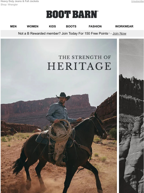 Boot Barn: Classic Wrangler Denim | Milled