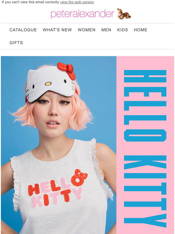 Peter Alexander: It's cuteness overload in new Hello Kitty PJs! | Milled