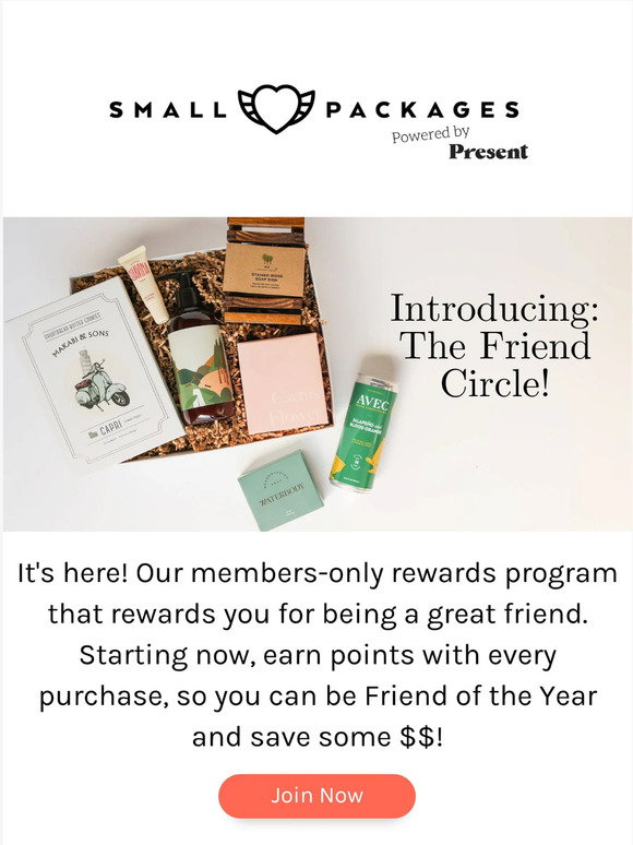 Small Packages: Introducing: The Friend Circle! 💵 Our new loyalty ...