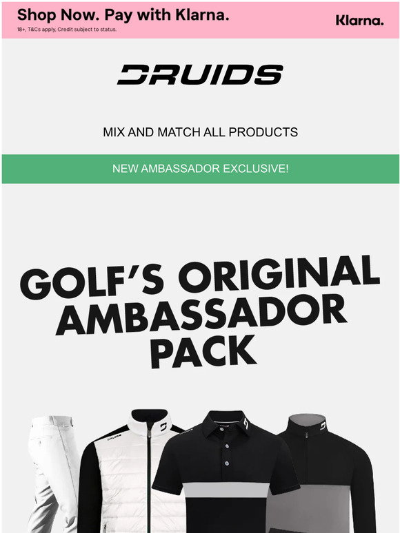 Druids Golf: REVEALED: THE £99 PACK IS BACK! | Milled