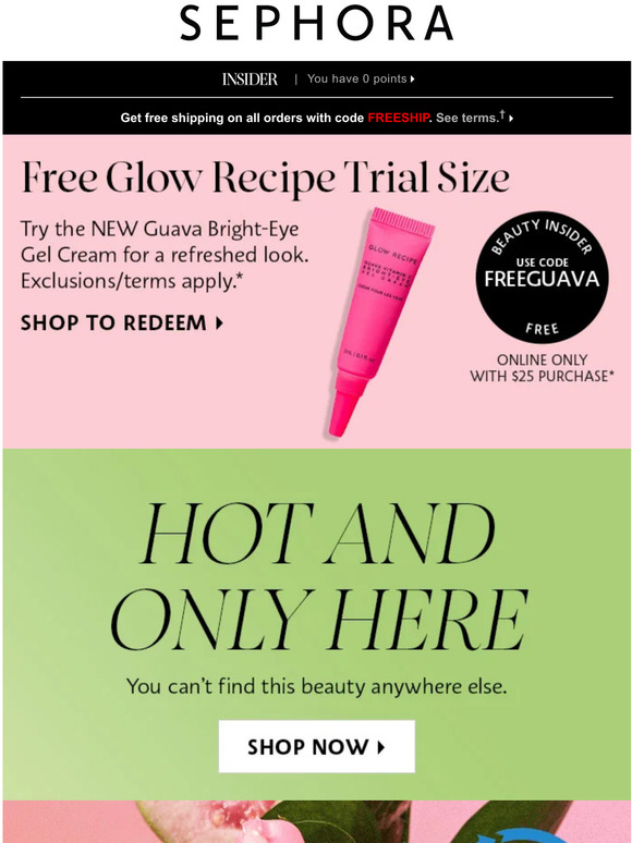 Sephora: Hey there. Your next favorite could be in this message. | Milled