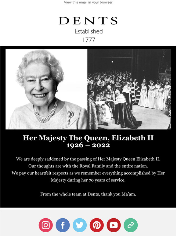 Dents: Our Queen Remembered | Milled