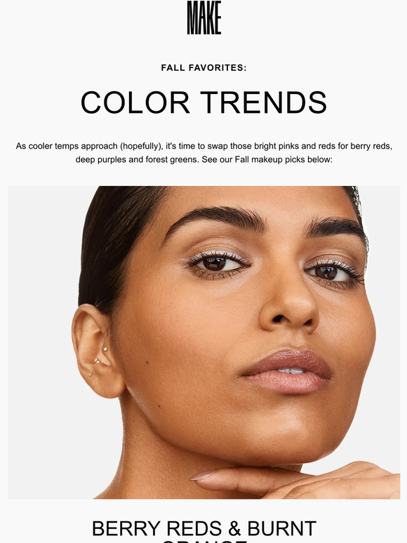 MAKE Beauty: Fall Color Trends | Milled