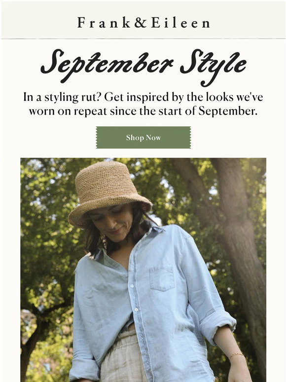 Frank & Eileen: Snap up these stellar September outfits | Milled