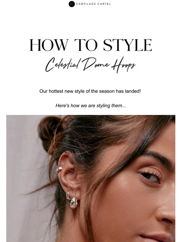 Cartilage Cartel: How To Style: The Celestial Dome Hoops | Milled