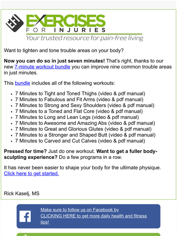 Exercises For Injuries: Tighten and tone your trouble zones | Milled