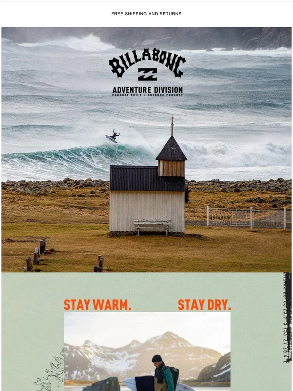 Billabong: Now Available: New Adventure Division collection | Milled