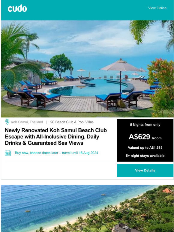 Cudo: Koh Samui All-Inclusive Beach Club Escape | Bali All-Inclusive ...