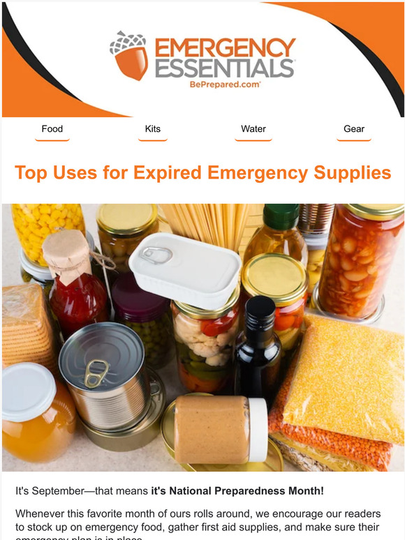 Emergency Essentials: Expired Supplies? Here’s How You Can Repurpose ...