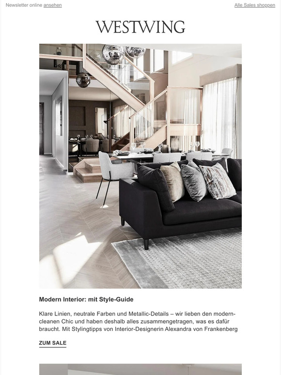 Westwing: Modern Interior? Ja, gern! Mit allen Essentials und grossem ...