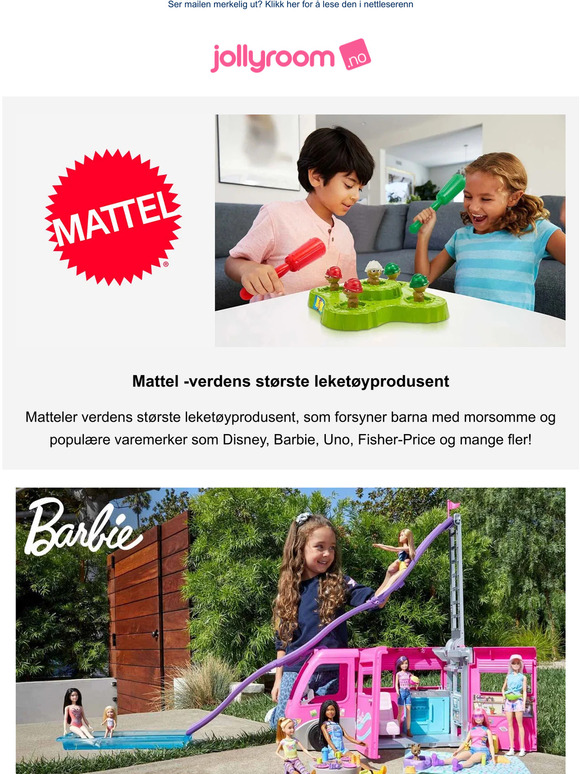 Jollyroom.de: Mattel - en av verdens største leketøyprodusenter | Milled