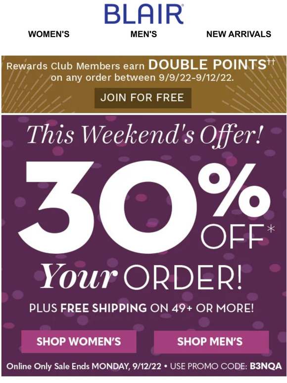 Blair: 🛒 What's in Your Cart? Checkout Now & Take 30% OFF! | Milled