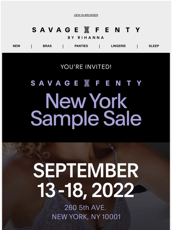 Savage X Fenty: 🚨You're Invited: Savage X Fenty New York Sample Sale 🚨 ...