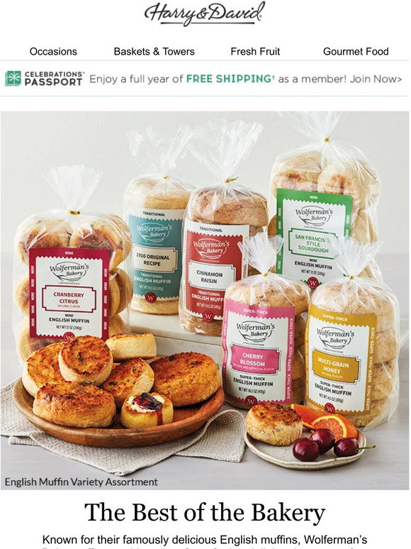 Harry & David: Discover bakery favorites from Wolferman’s Bakery, part ...