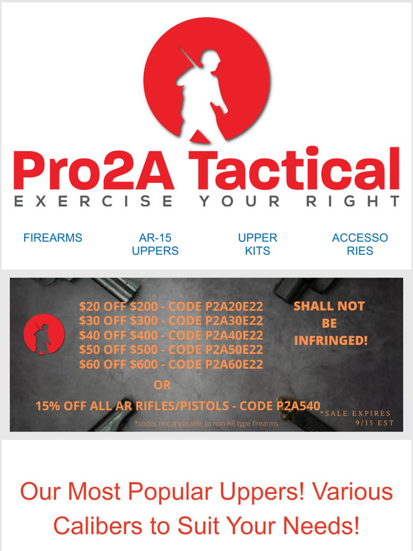 Pro2A Tactical: Grab Our Most Popular AR Uppers! | Milled