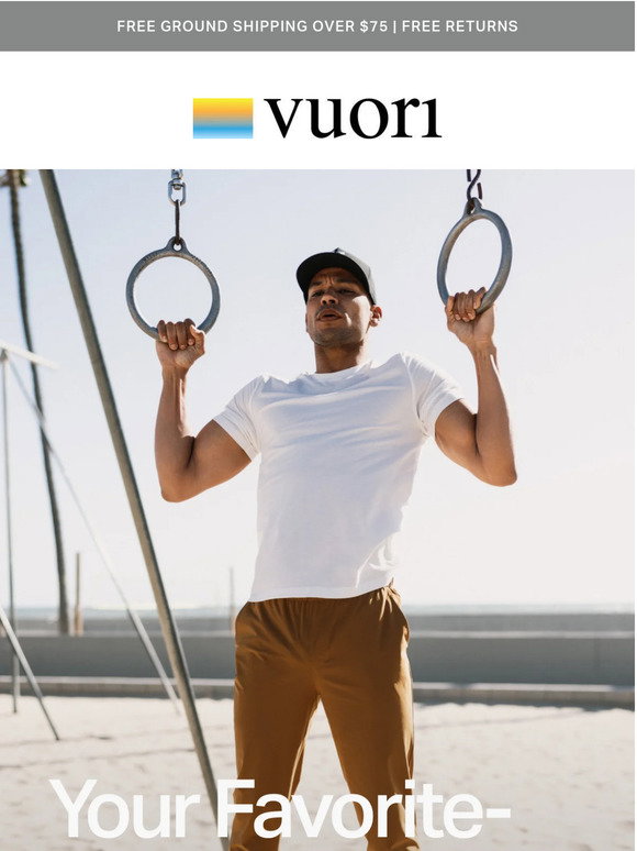 Vuori: NEW colors! Current Tech Tee | Milled