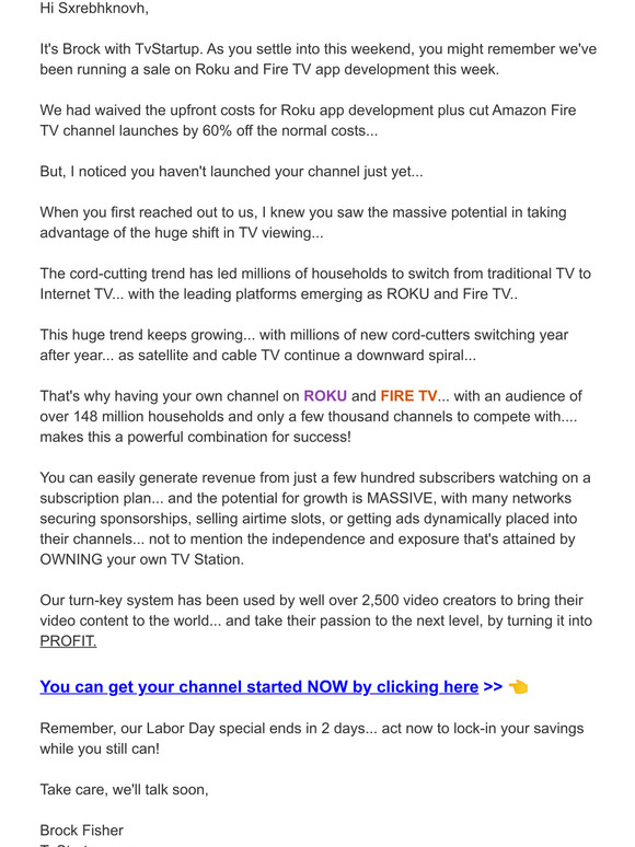 TV Startup: —, why start your own TV channel? | Milled