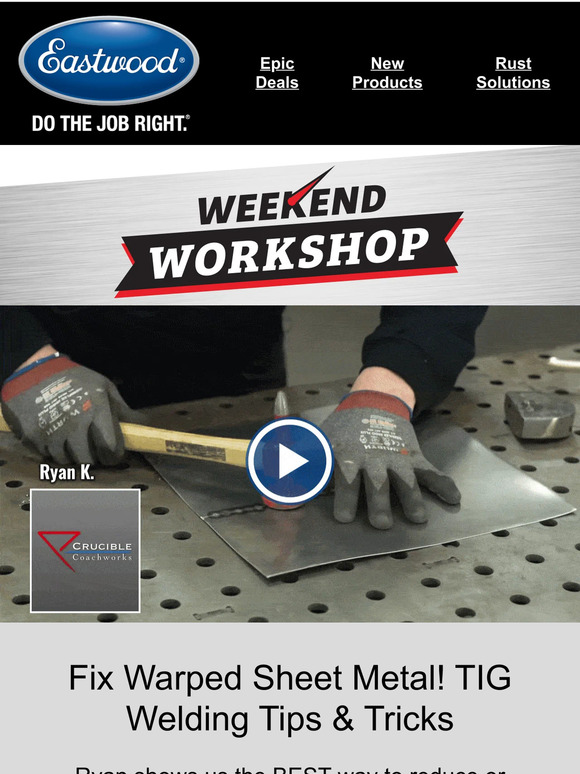 Eastwood: 🔧 Weekend Workshop: Tips To Fix Warped Sheet Metal | Milled