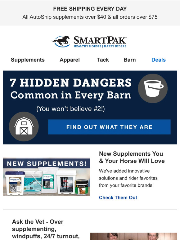 SmartPak Equine: 7 Hidden Dangers Common in Every Barn | Milled