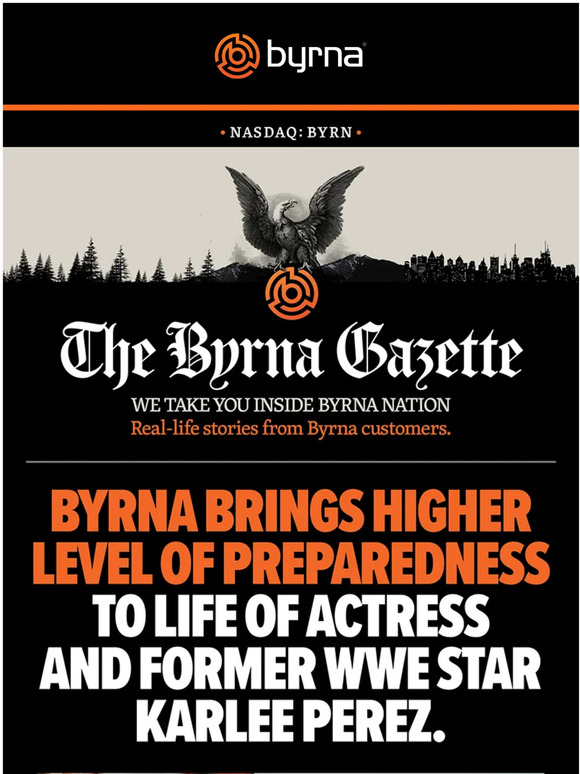 Byrna: Byrna Gazette: Former WWE Star Relies on the UN-GUN to Be ...