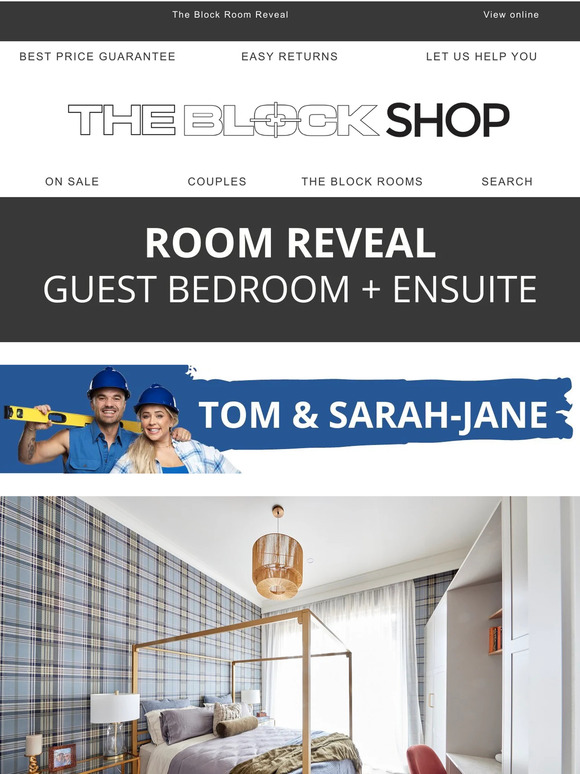 The Block Shop: 🔨 The Block Room Reveal 🏨🛁 Guest Bedroom + Ensuite | Milled