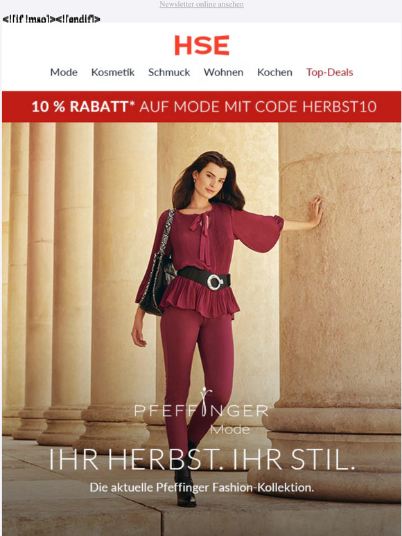 HSE24: Ihr Herbst wird stylisch, mit Pfeffinger! | Milled