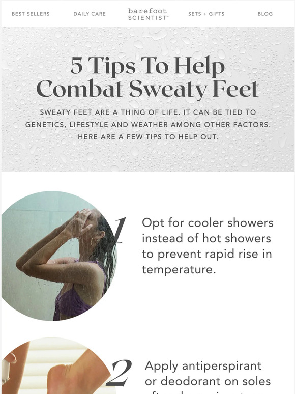Barefoot Scientist: 5 Tips To Help Combat Sweaty Feet | Milled