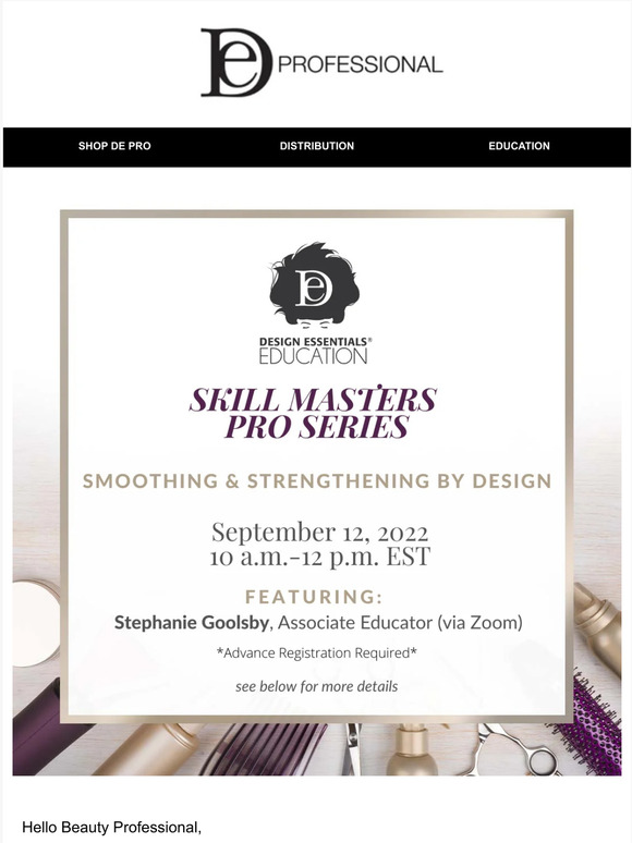 Design Essentials: LAST DAY TO REGISTER! ⏱️ DE® Skill Masters Pro ...