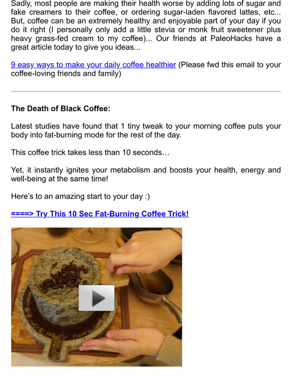 DeRose Health: Add 1 pinch cinnamon to coffee (surprising benefits ...