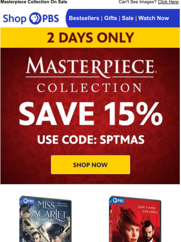 Shop.PBS.org: SAVE on Your Favorite Masterpiece DVDs | Milled