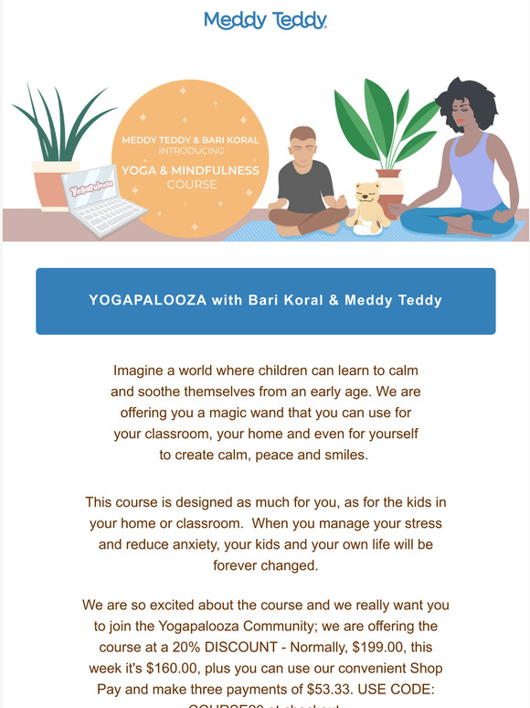 Meddy Teddy: Meddy Teddy's guide to teaching kids yoga | Milled
