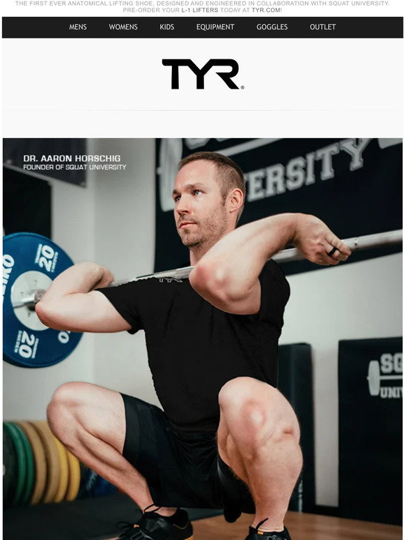 TYR Sport: Pre-Order: First Ever Anatomical Lifting Shoe! | Milled