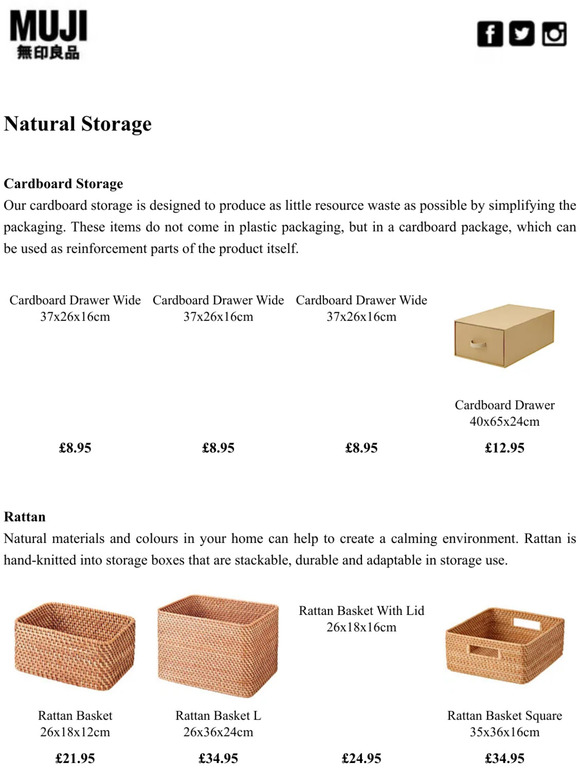 MUJI: MUJI Storage - Make the most of your space with personalised ...