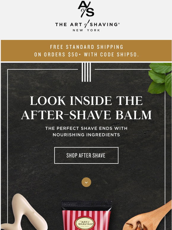 The Art of Shaving: It's Not a Shaving Routine without After Shave Balm ...