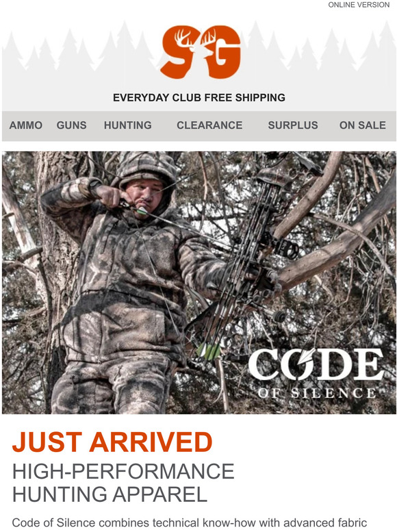 Sportsman's Guide: Just Arrived: Code of Silence Hunting Gear | Milled