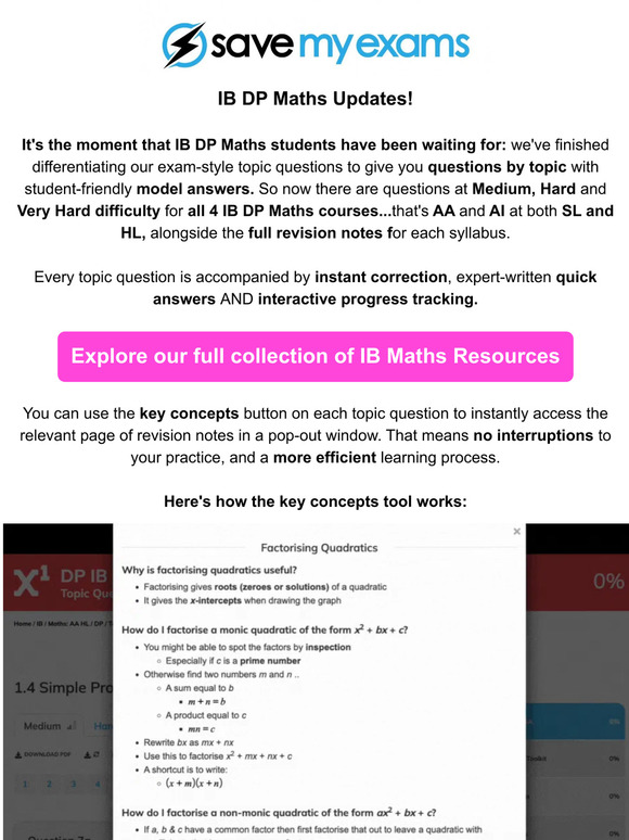 Save My Exams: IB DP Maths students, it's the moment you've been ...