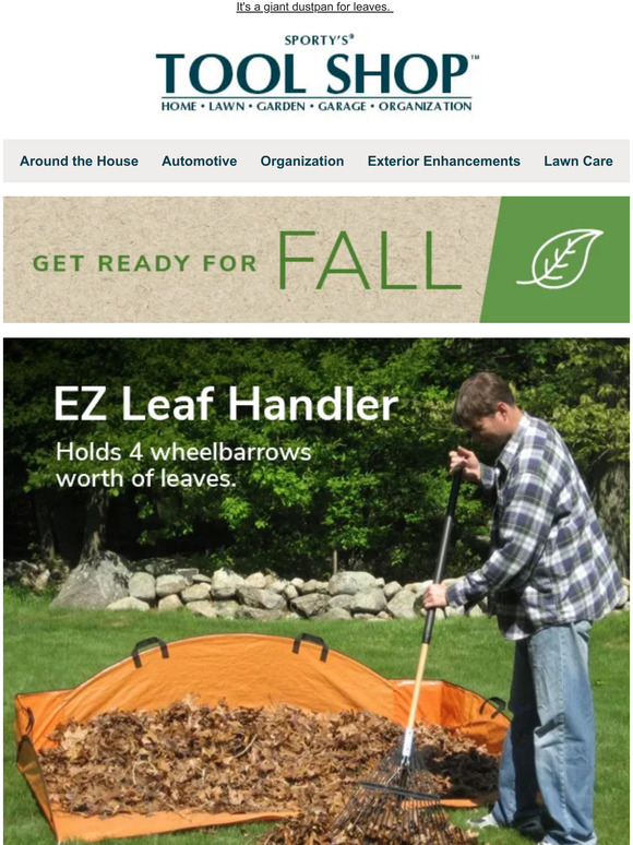 Sporty's Tool Shop: EZ Leaf Handler - The Easy Way To Move Large ...