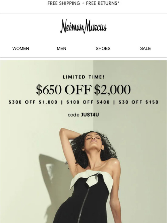 Neiman Marcus: Have you claimed your savings yet? | Milled