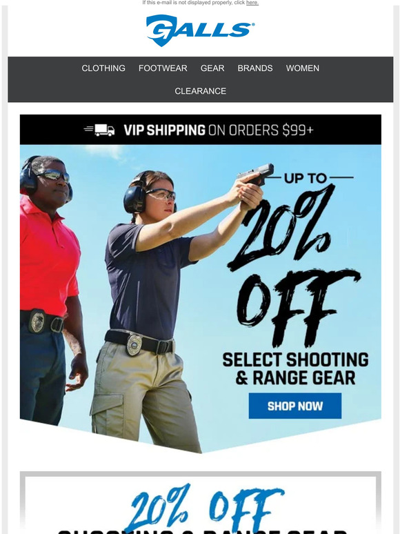 Galls: Stay on Target >> Range Gear & Apparel | Milled