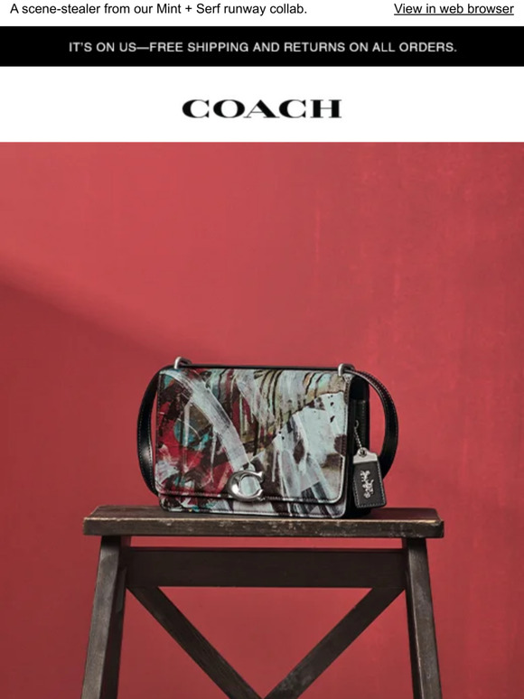 Coach: Meet the graffiti-splashed Bandit bag. | Milled