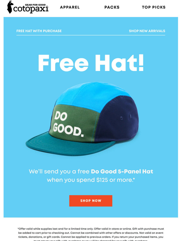 Cotopaxi: Free Do Good Hat With Purchase 🤠 | Milled
